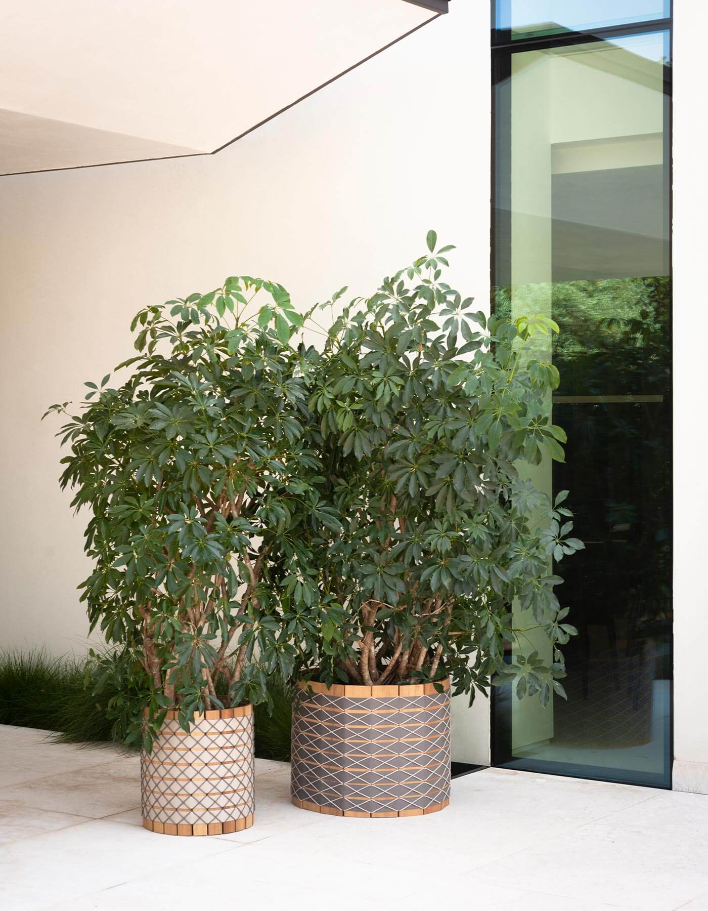 Wood and Rope Outdoor Planters - BARRIQUE | RODA