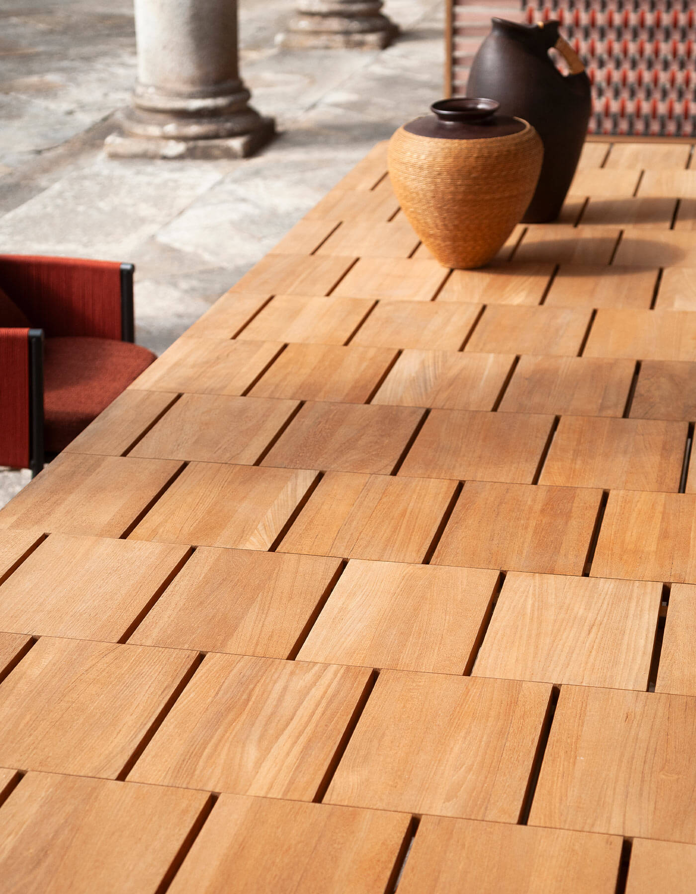 BRICK: Tavolo Allungabile per Arredo Esterni in Legno | RODA