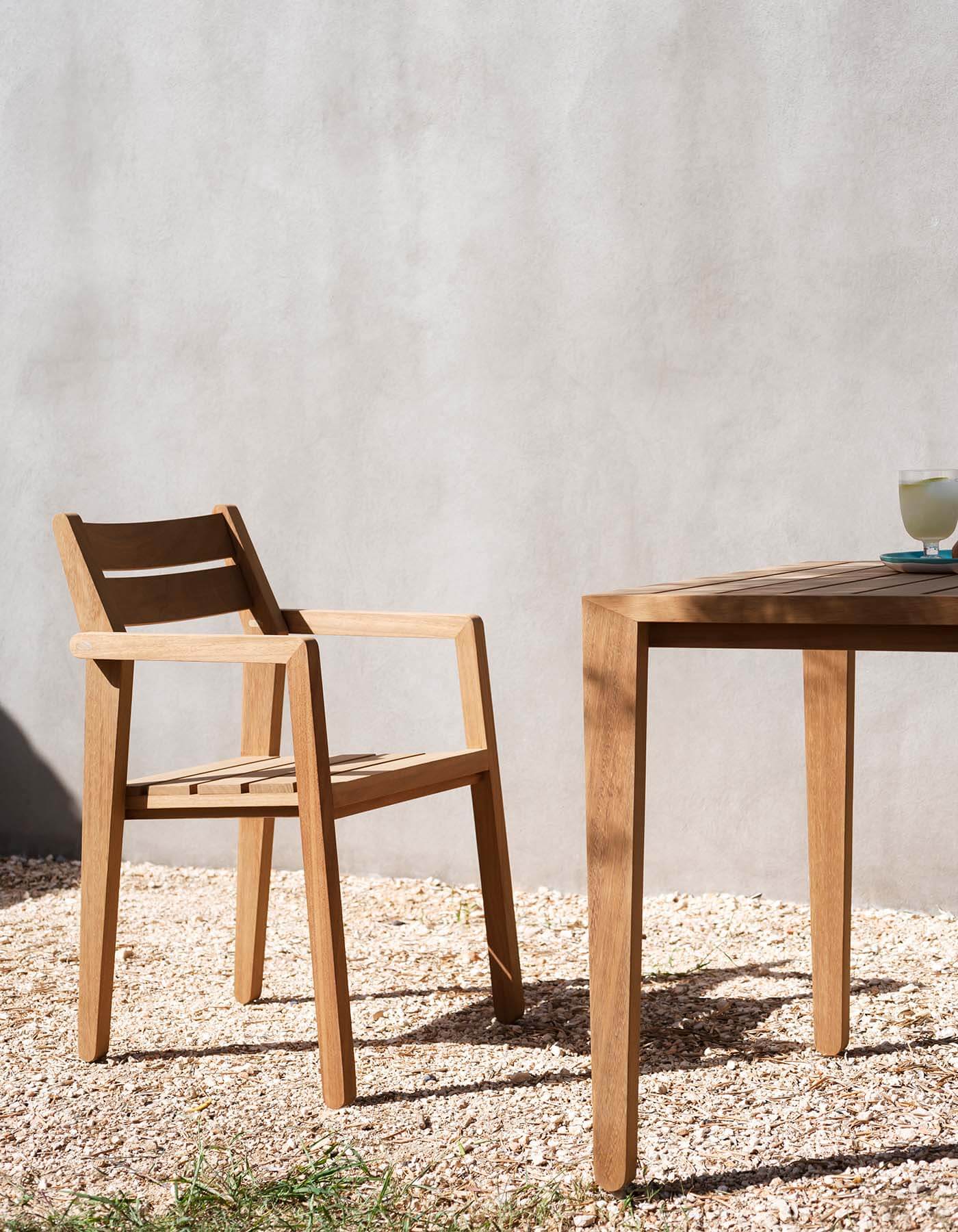 ZANIA: Seating and Outdoor Tables in Iroko Wood | RODA